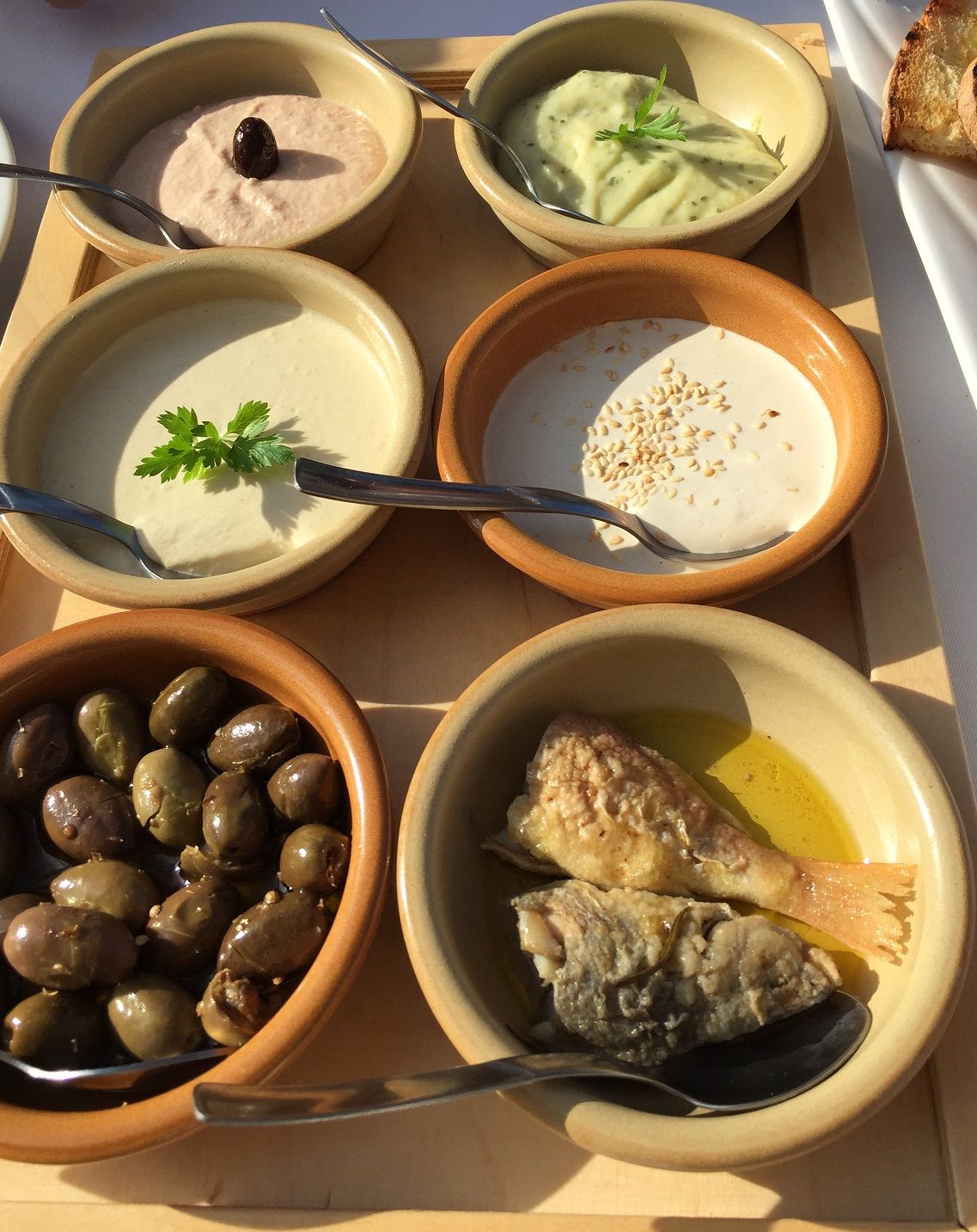 Fishermen's Meze platter by the sea